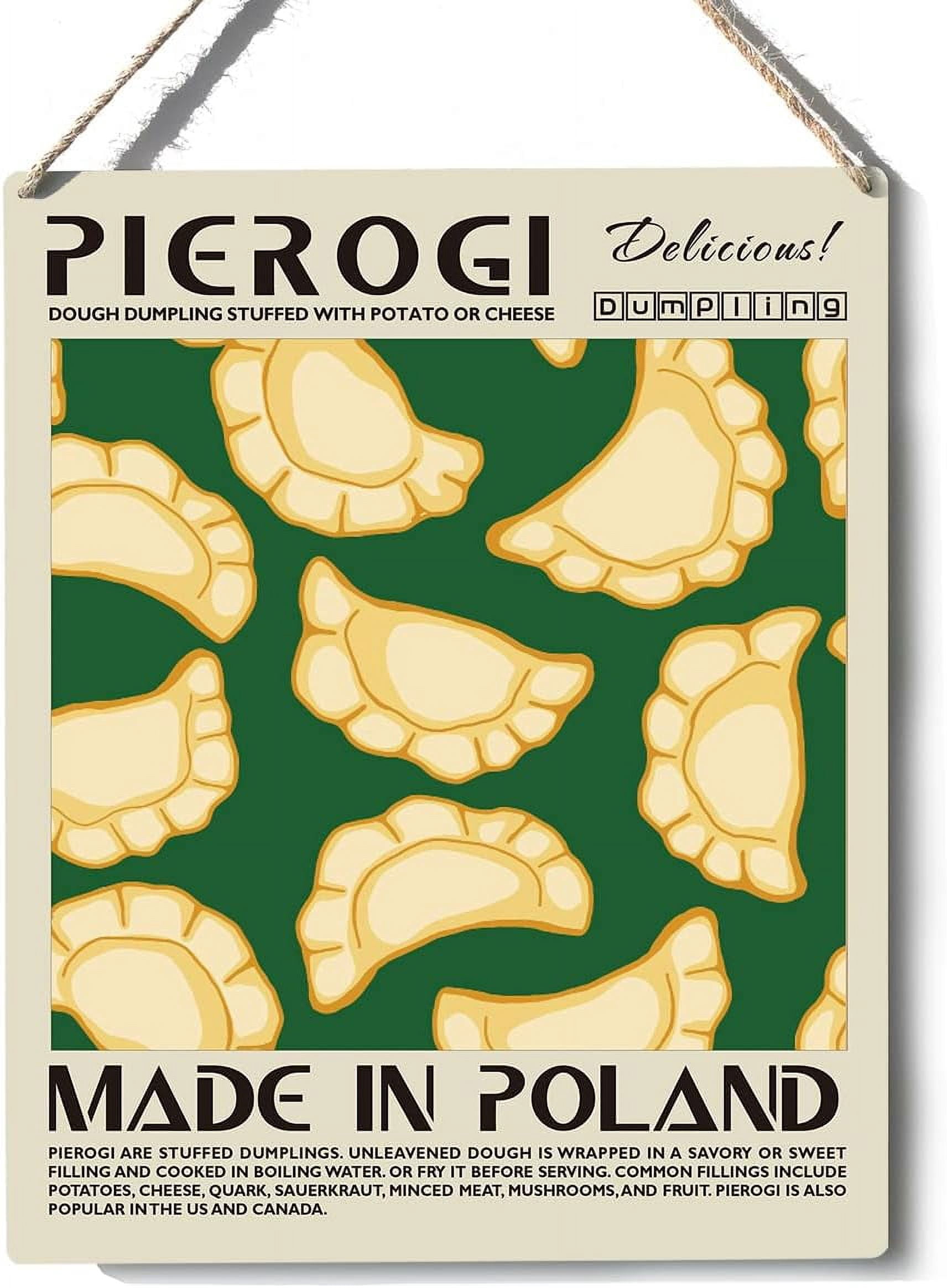 New Door Sign Pierogi Wooden Sign Porch Decor Hanging Wooden Wall Sign ...