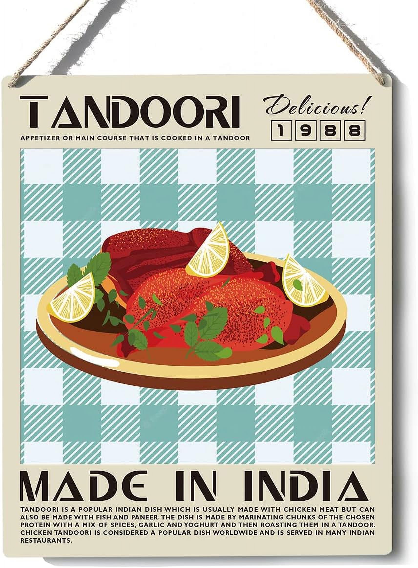 New Door Sign Tandoori Wooden Sign Porch Decor Hanging Wooden Wall Sign ...