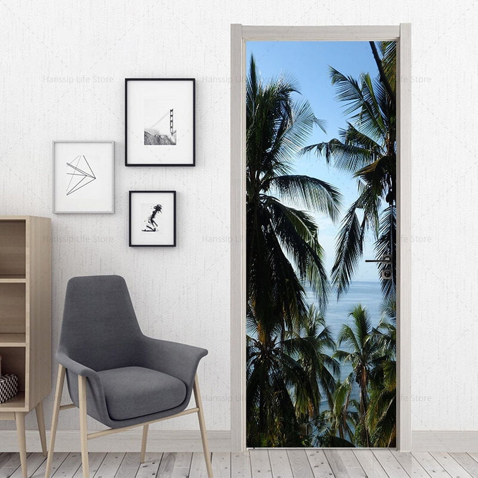 New Door Stickers Multi-type Pattern Poster Vinyl PVC Waterproof Self ...