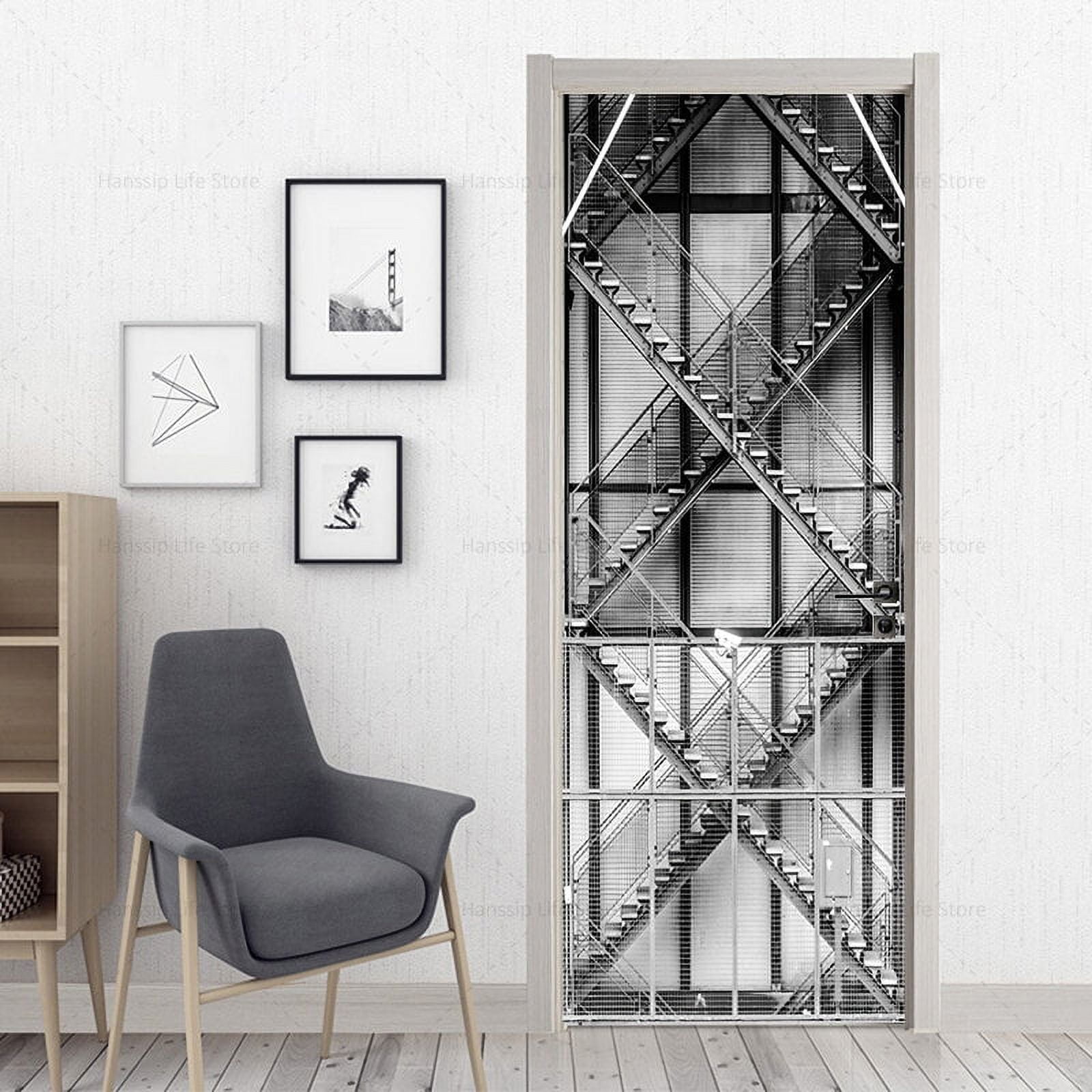 New Door Stickers Multi-type Pattern Poster Vinyl PVC Waterproof Self ...