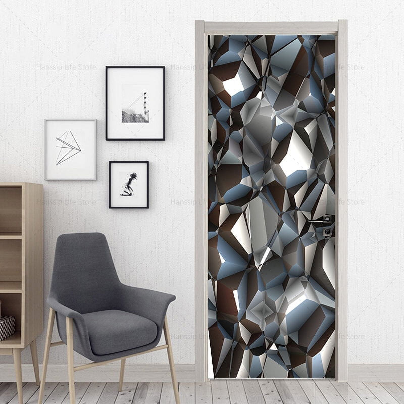 New Door Stickers Multi-type Pattern Poster Vinyl PVC Waterproof Self ...