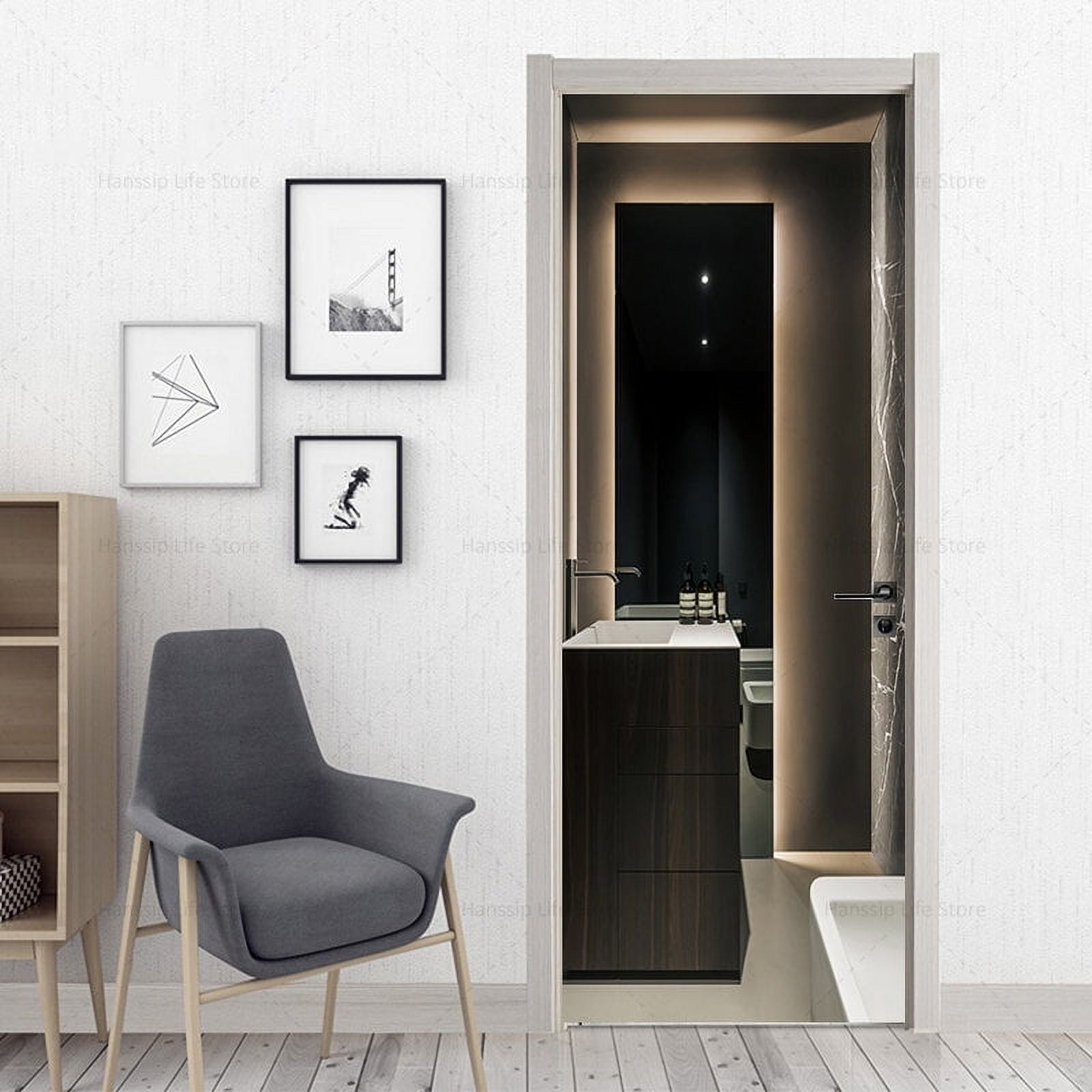 New Door Stickers Multi-type Pattern Poster Vinyl PVC Waterproof Self ...