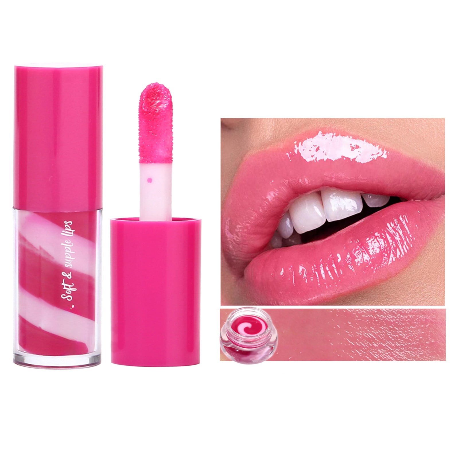 New！ Double Color Lip Glaze Lip Set Box Water Tender and Moisturizing ...