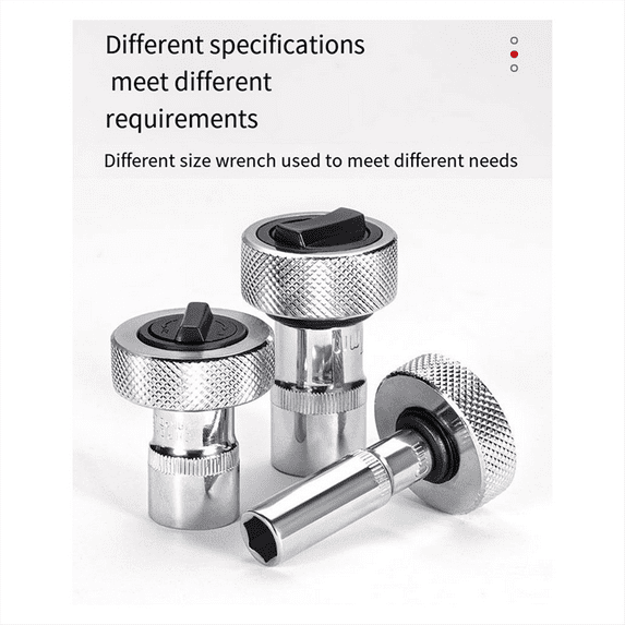New Double Sided Thumb Wheel Ratchet Wrench Set, Palm Wrench, 1/4In 3 ...