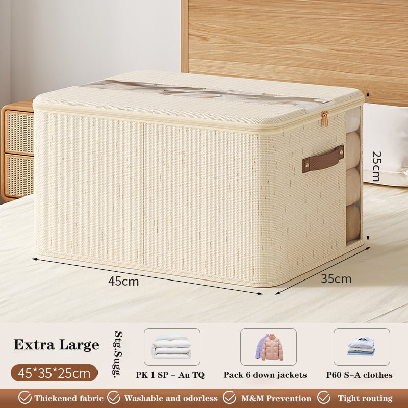 New Double Window Zipper Box, Quilt Storage Box, Large Capacity ...