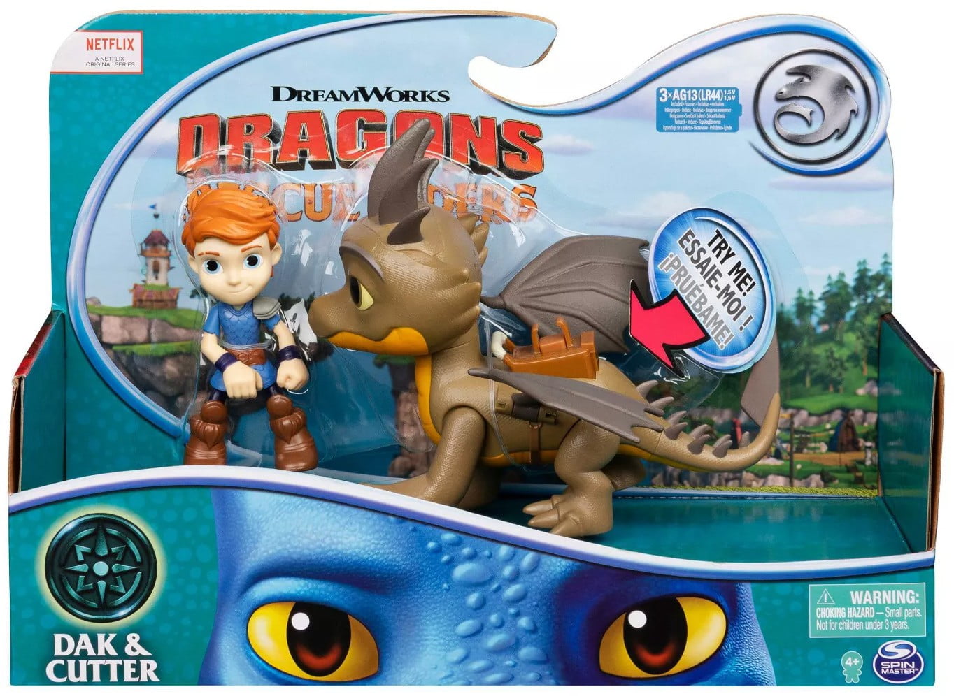 DreamWorks Dragons Rescue Riders Interactive Action Toys: Dak, Cutter ...