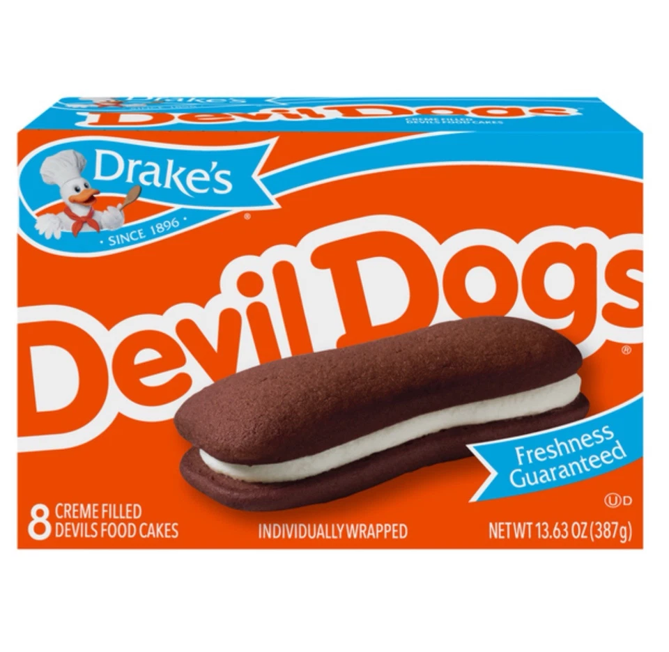 ?? New Drake'S Devil Dogs Crème Frosted Chocolate Pastries Cakes 13 ...