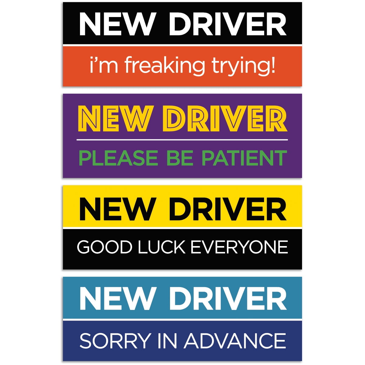 Rio Salto New Driver Magnet, Reflective Caution Driving Signs ...