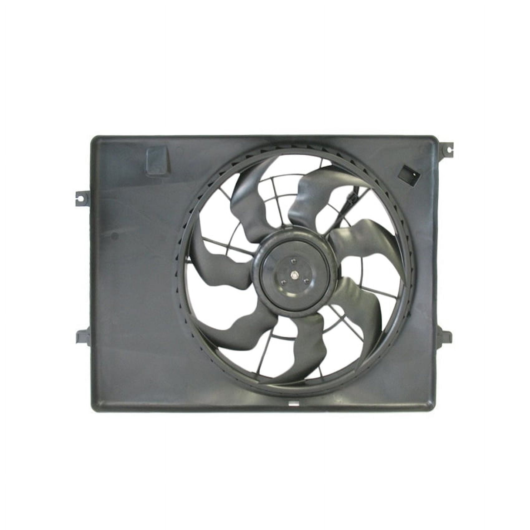 OEM Grade Dual Radiator And Condenser Fan Compatible with 2016-2018 Kia ...