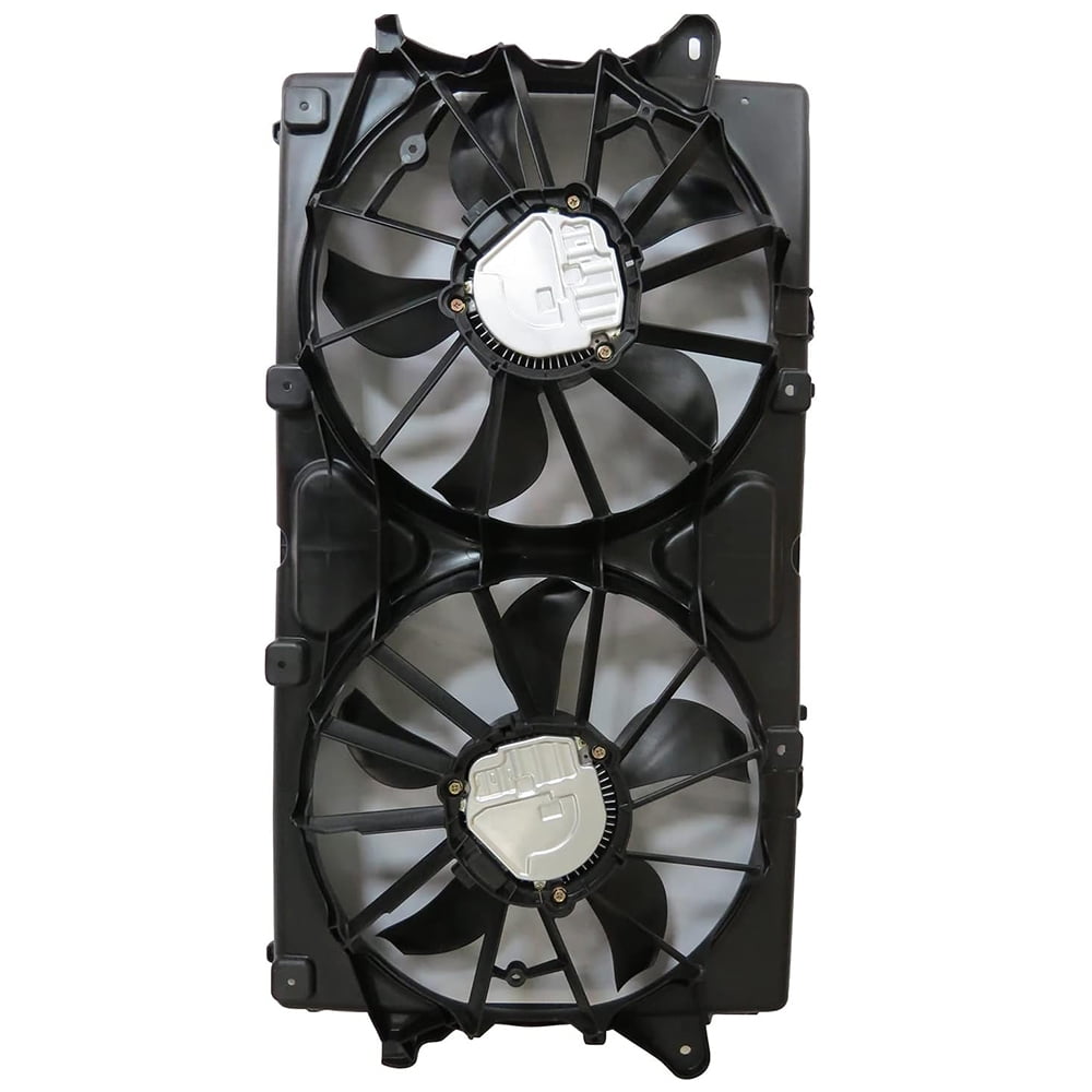 New Dual Radiator And Condenser Fan Compatible With Chevrolet Silverado ...