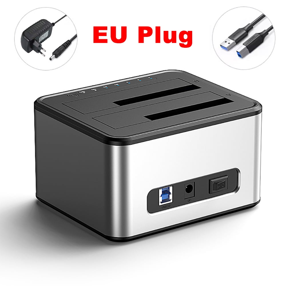 New Dual-bay Hard Drive Station USB3.0 5Gbps HDD Docking Station Hard ...