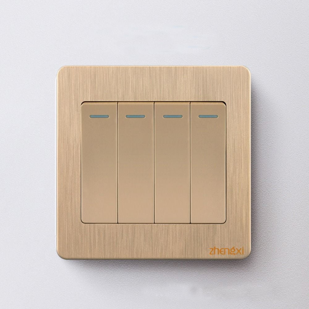 New Durable Gold 1Way Button Home Accessories On / Off Push Buttons ...