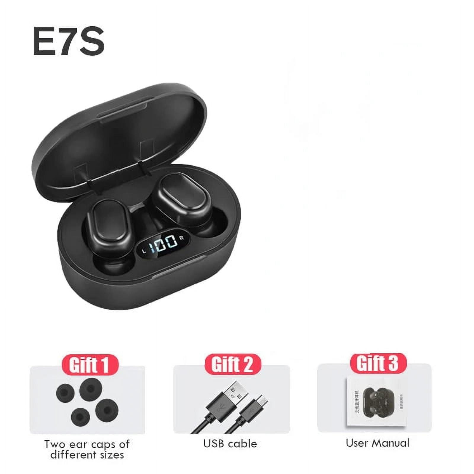 New E7S TWS Music Headset 5.2 Bluetooth LED Display HiFi Earphone Waterproof Sport Wireless ...