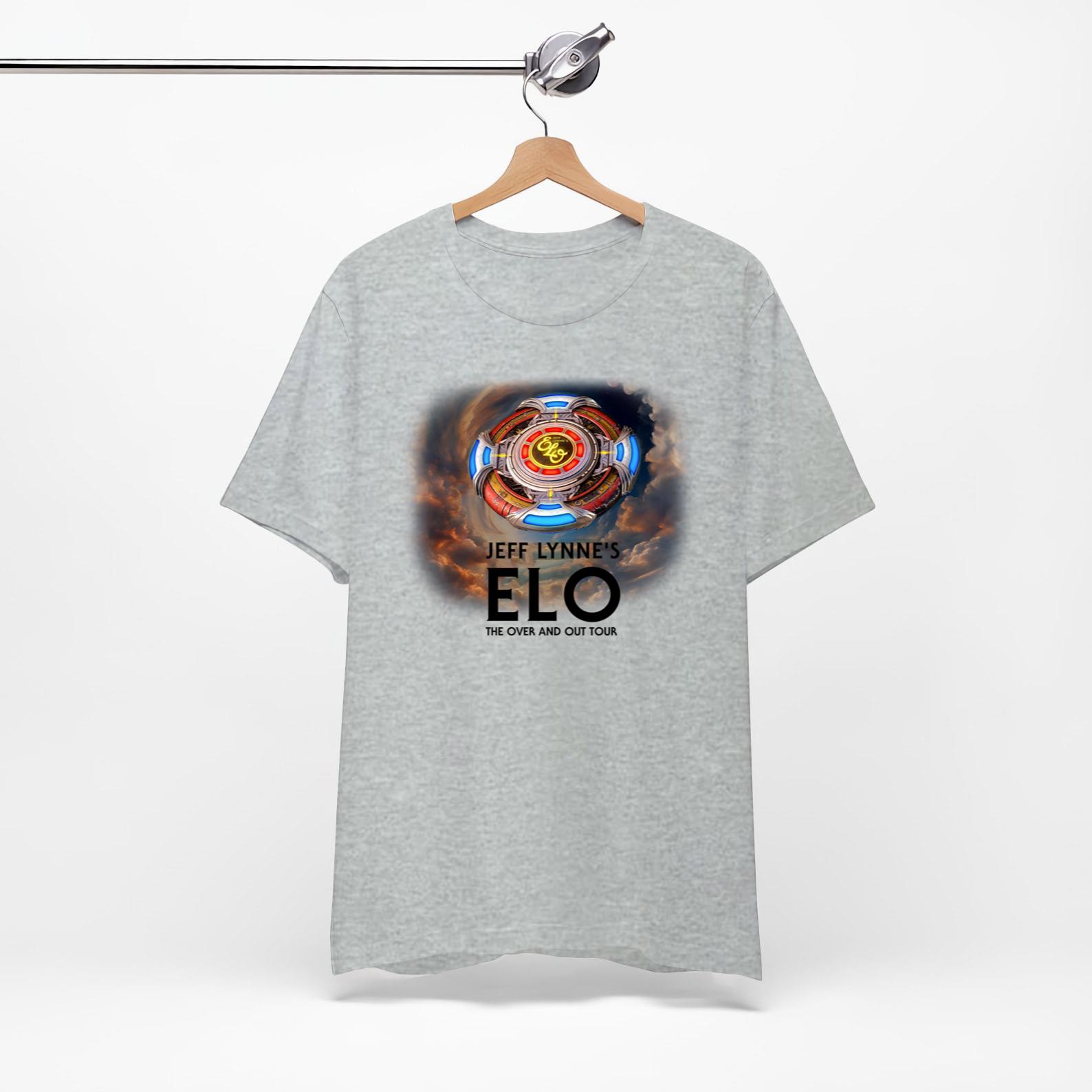New ELO The Over and Out Tour 2024 Black T-Shirt, T-Shirt Beautiful ...
