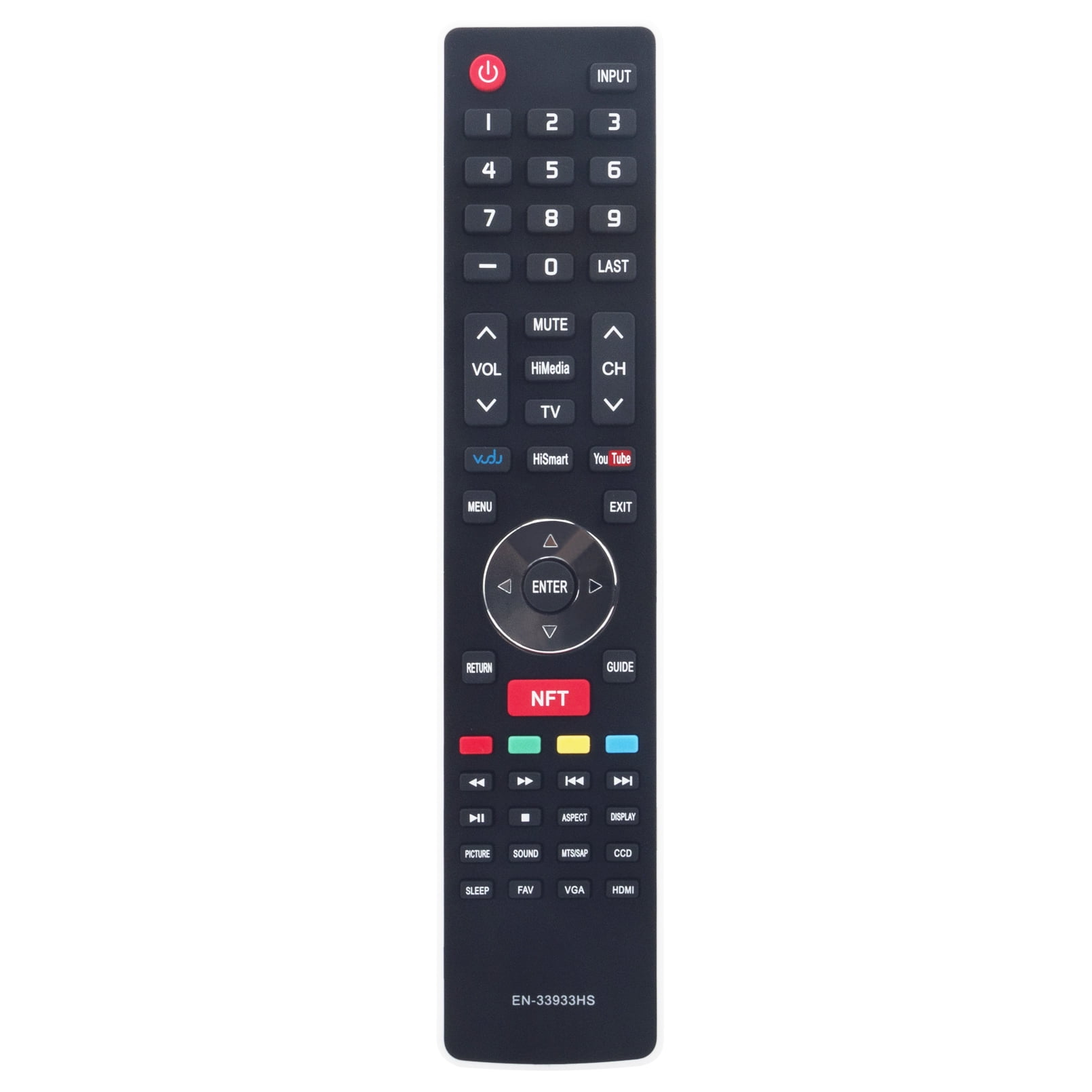 New EN-33933HS Replaced Remote Control fit for Hisense TV 32K366W ...