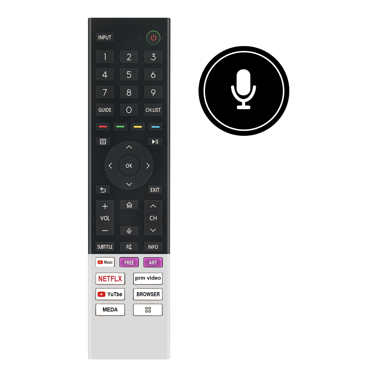 New ERF3I82 Replace Voice Remote Control Fits for HISENSE Voice Smart ...