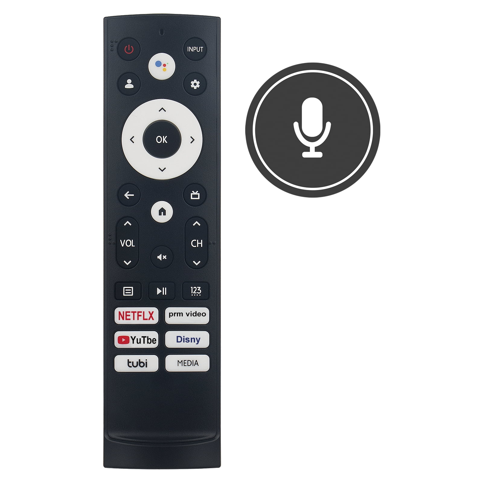New ERF3W90H Voice Replace Remote Control fit for Hisense Android TV 55U7H 65U7H 75U75H 55U8H ...