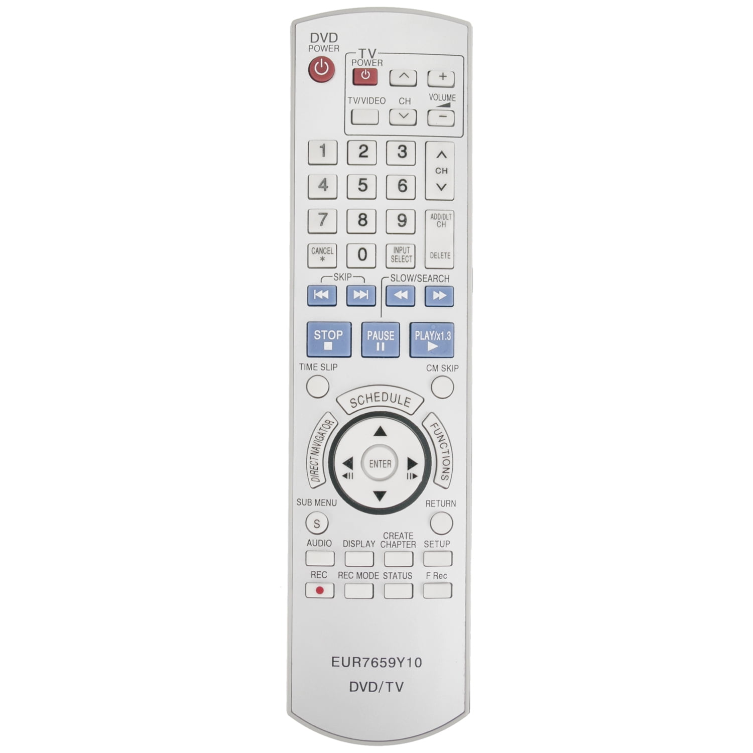 New EUR7659Y10 Replace Remote Control fit for Panasonic DVD Recorder DMR-ES25 DMR-ES15 DMR-ES15P ...