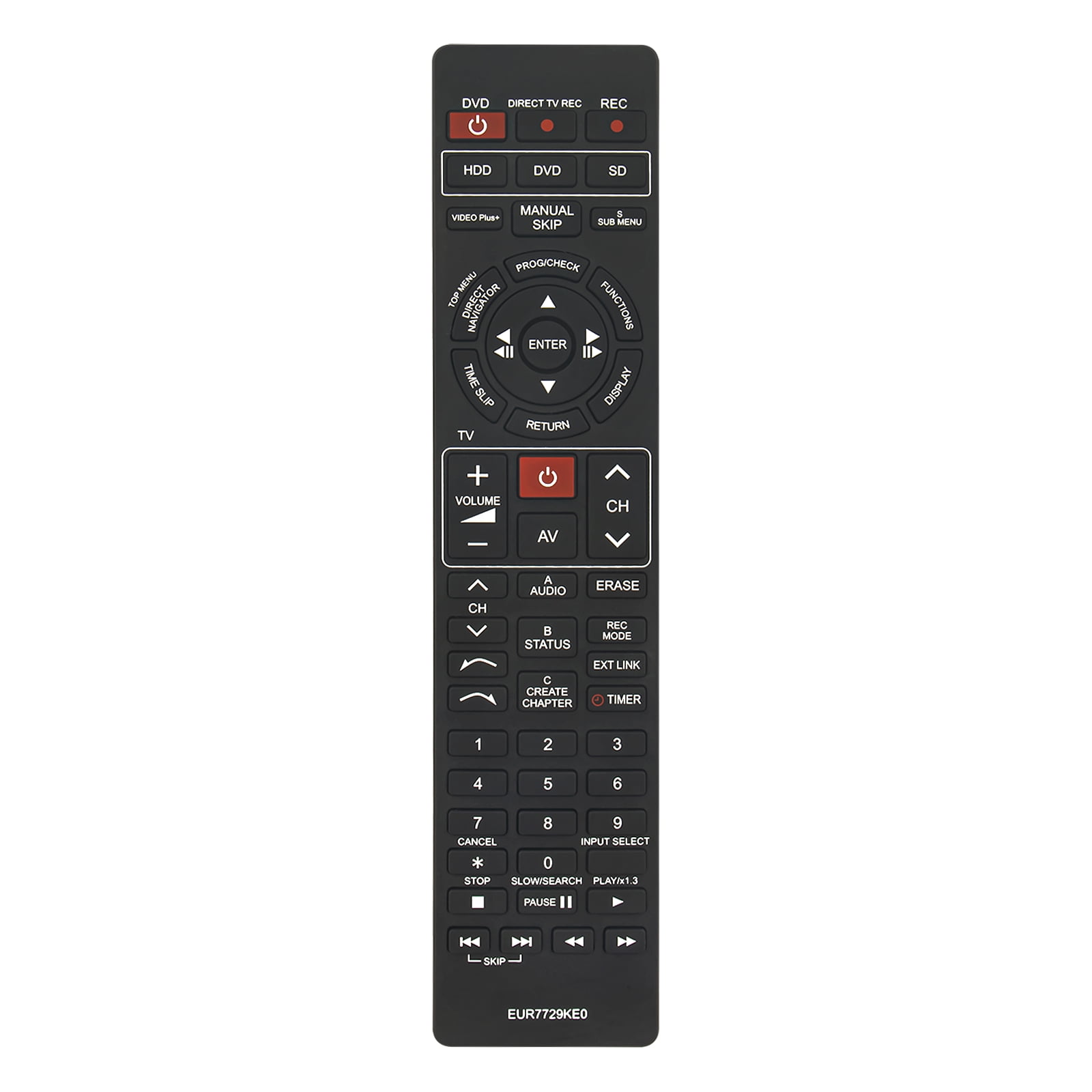 New EUR7729KE0 Replace Remote Control Fits for Panasonic EUR7729KB0 ...