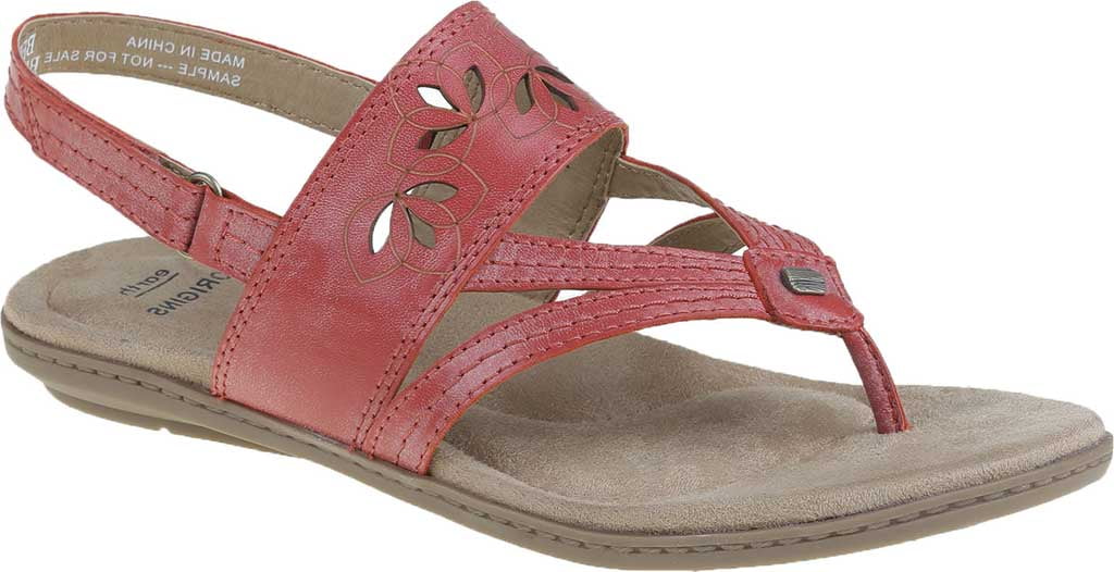 New Earth Origins Women's Belle Becky Sandal Bright Red 6 - Walmart.com