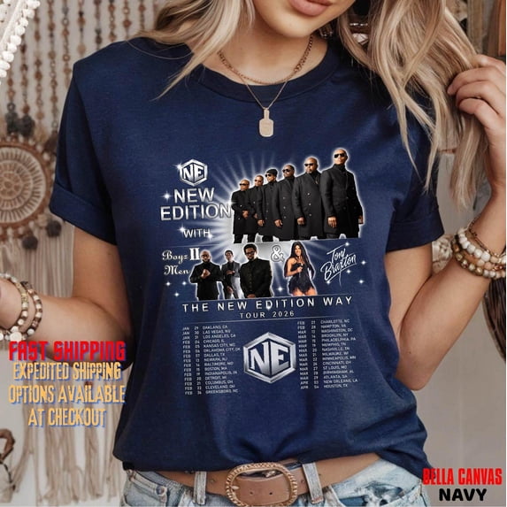 New Edition Way World Tour Shirt Boys II Men And Toni Braxton Unisex ...