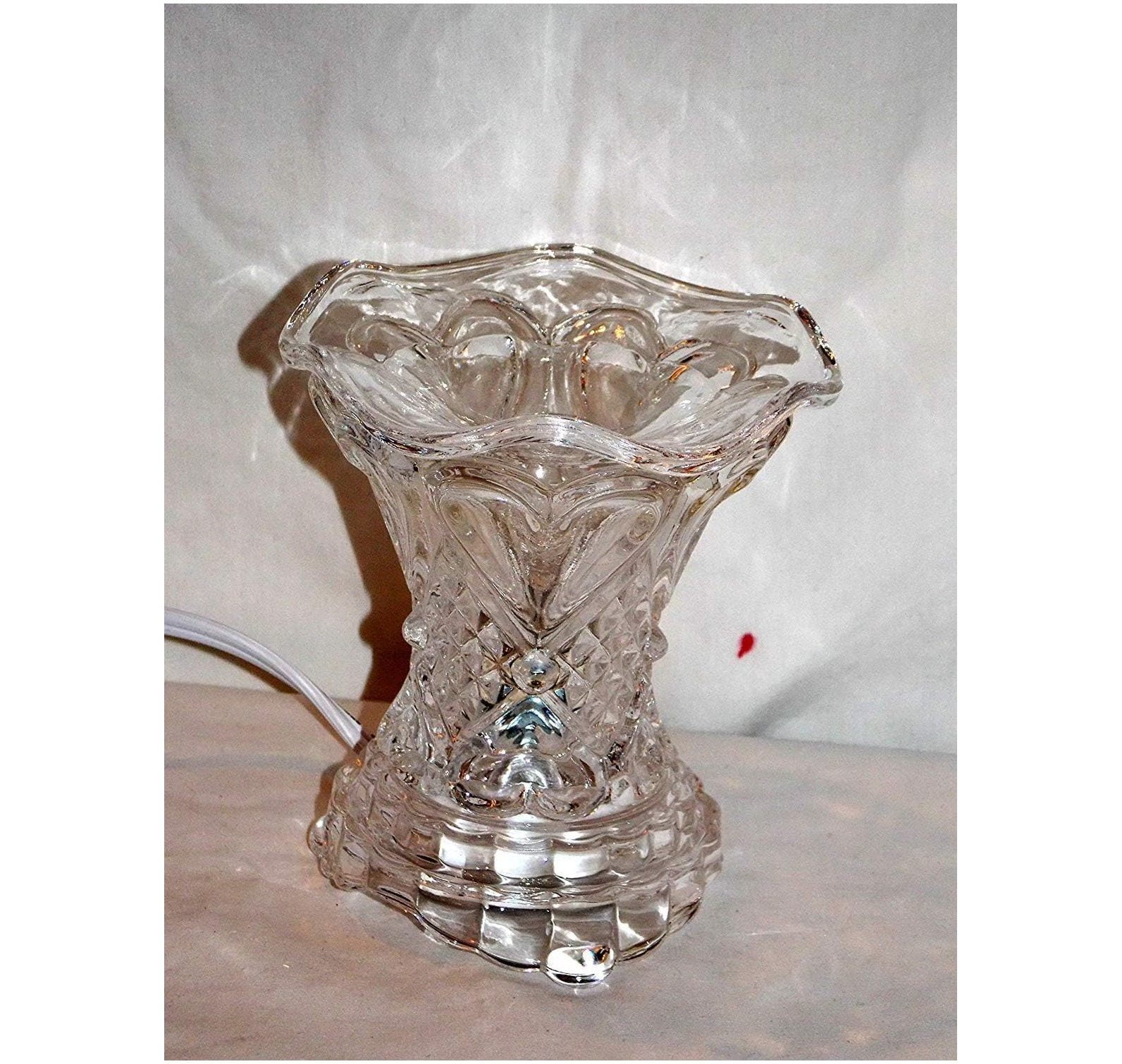 CodYinFI Electric Fragrance Oil Burner Lamp, Clear Glass Night Light ...