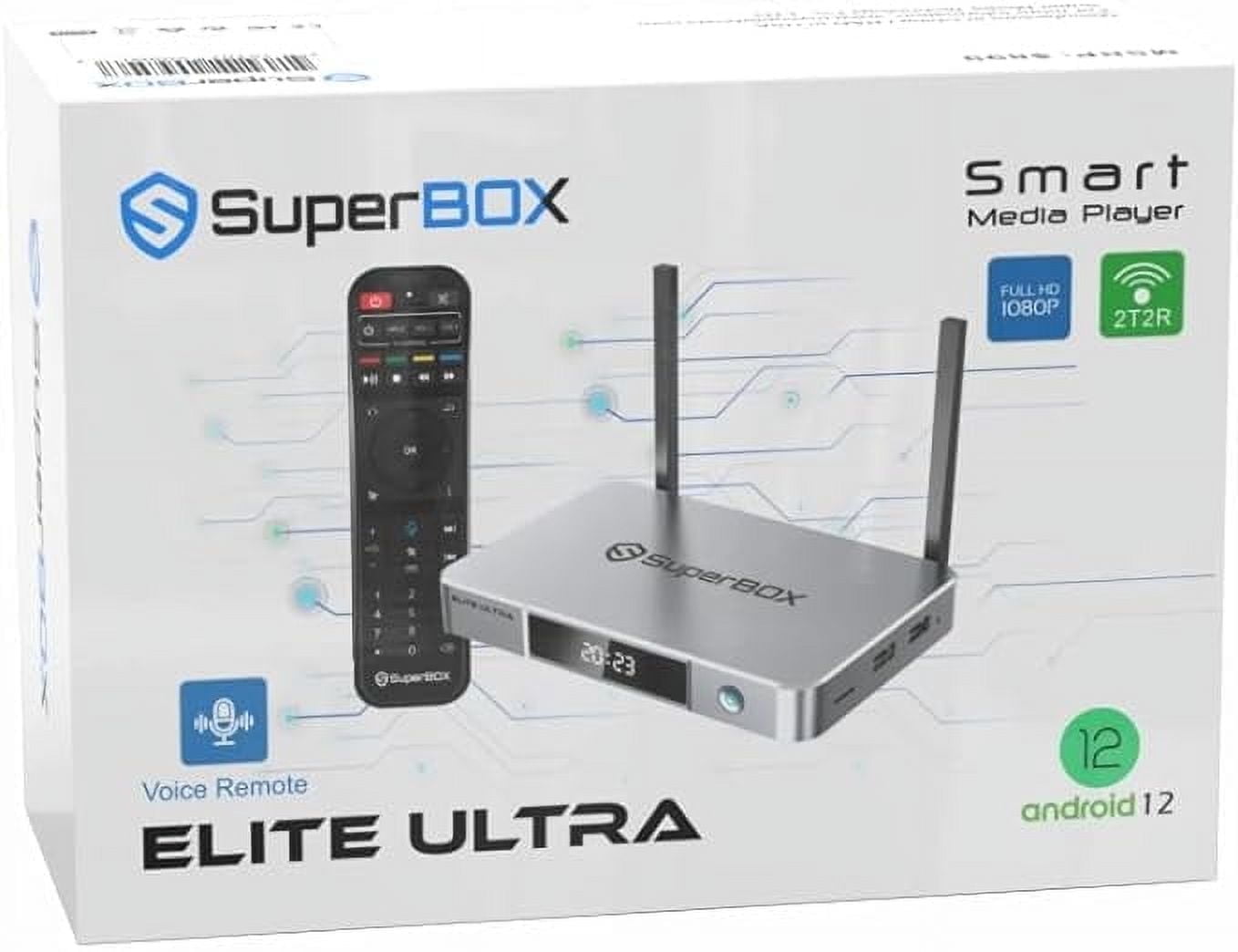 Elite Ultra Streaming Device 2024, Android 12 TV Box, Media Electronics ...