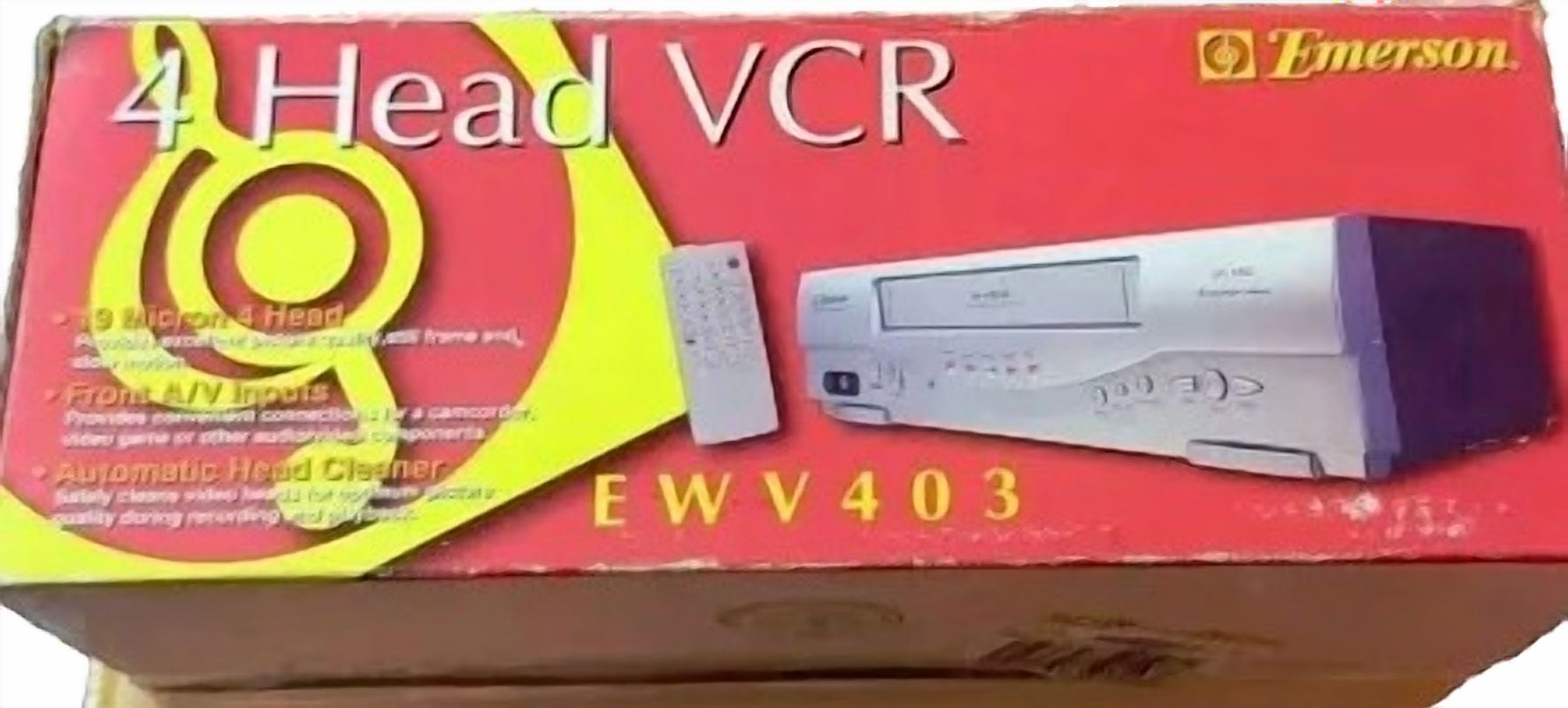 New Emerson EWV403 4-Head VCR - Walmart.com