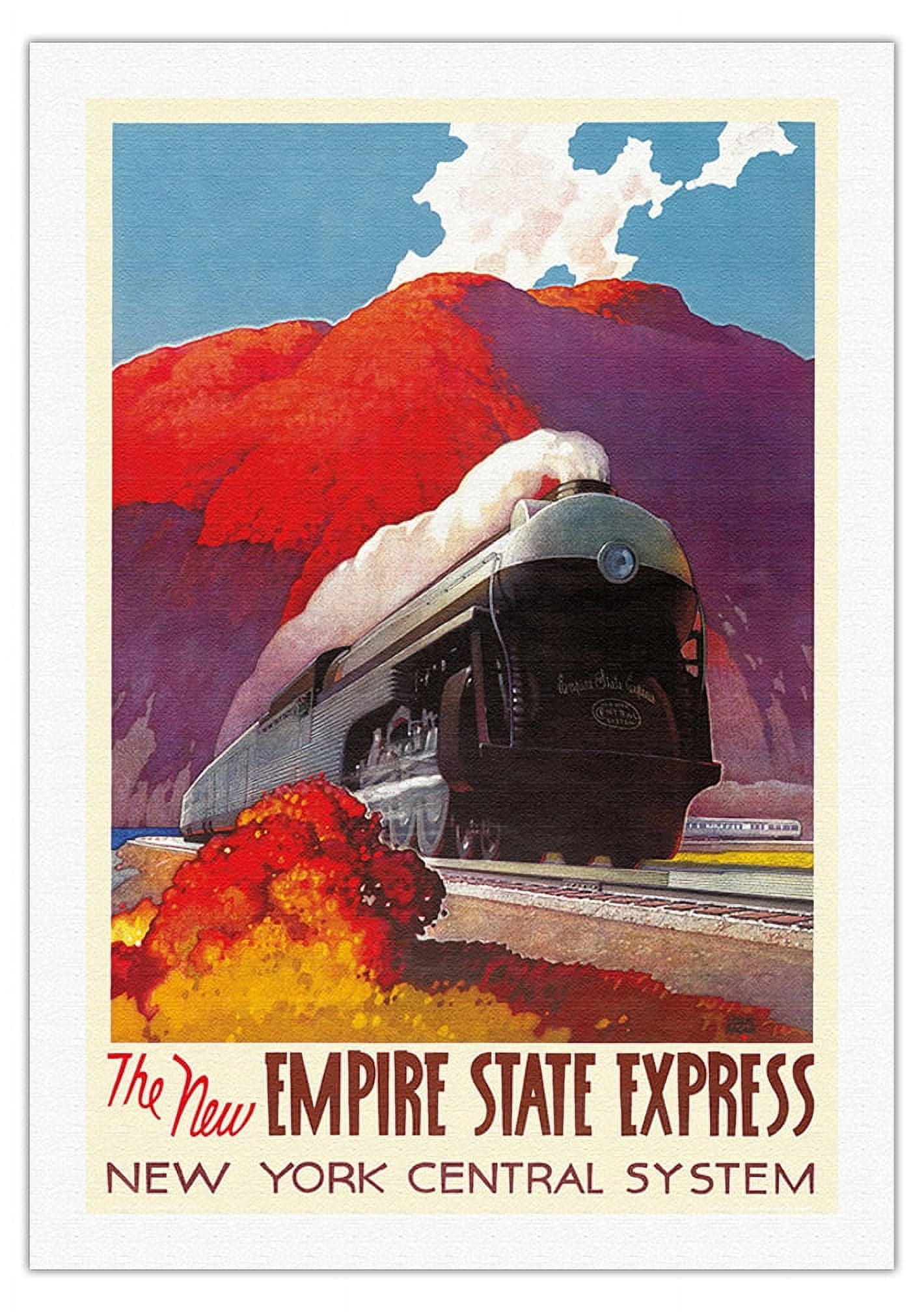The New Empire State Express - Hudson River Valley - New York Central System - Vintage Railroad ...