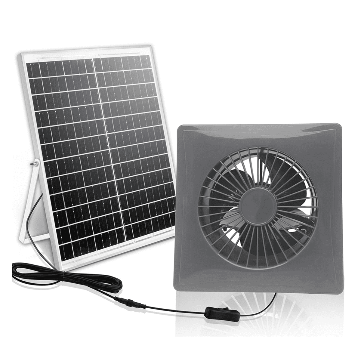 New Energy 4Inch High-Speed Solar Silent Fan with 8W Panel Shed Exhaust ...