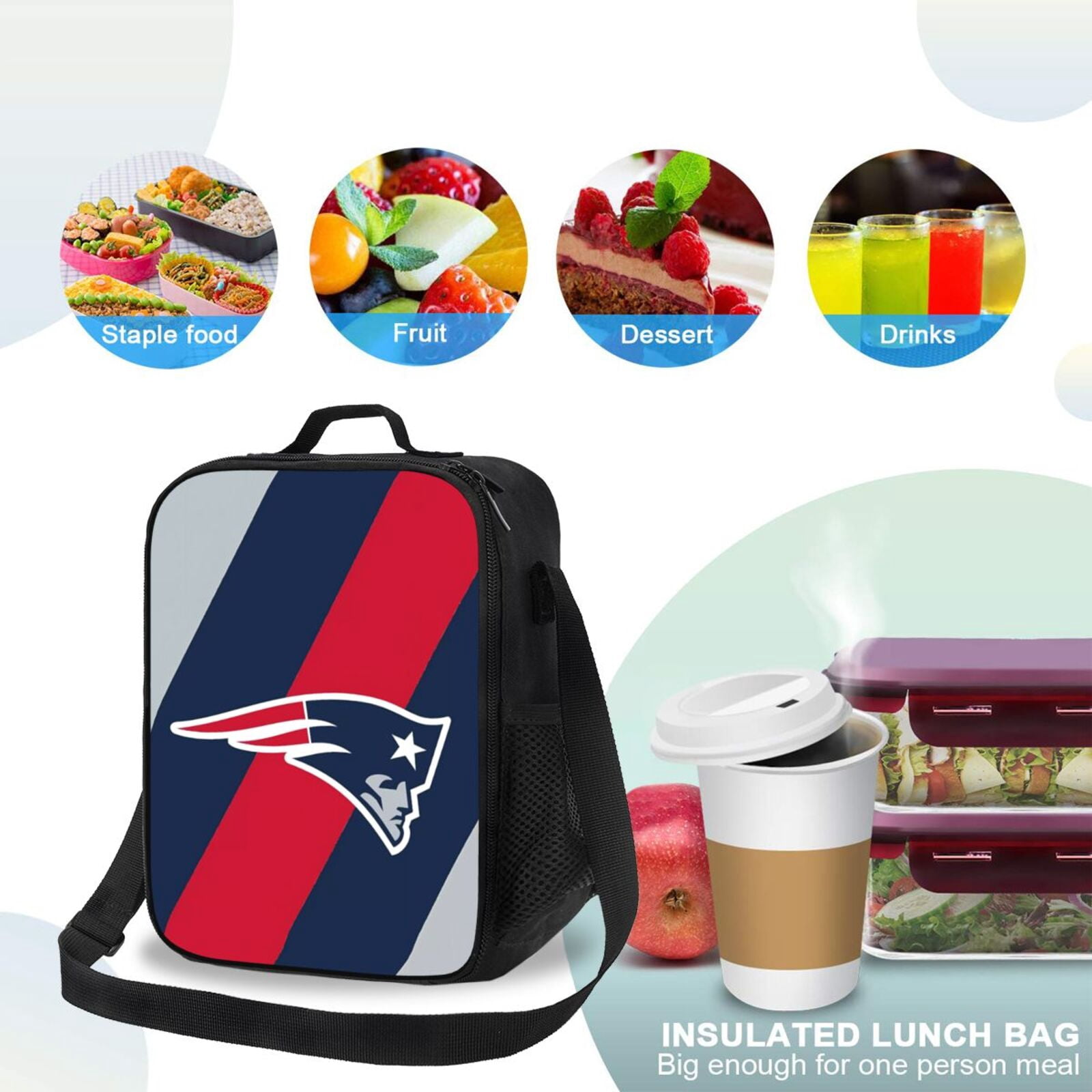 New_England 2026 Custom Lunch Box, Multifunctional Cooler Insulated ...