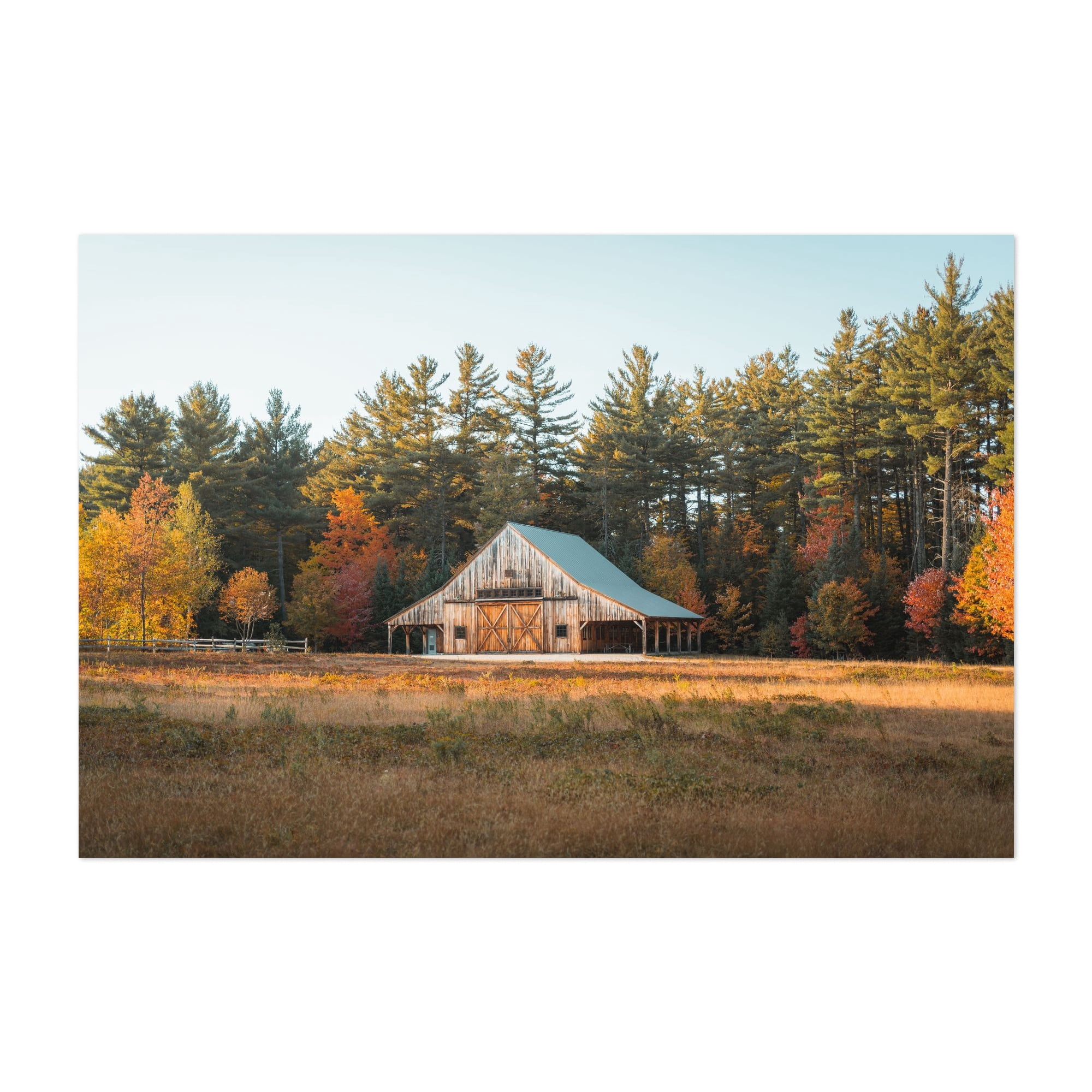 New England Barn - Photography Unframed Wall Art Print 8 x 12 inches ...
