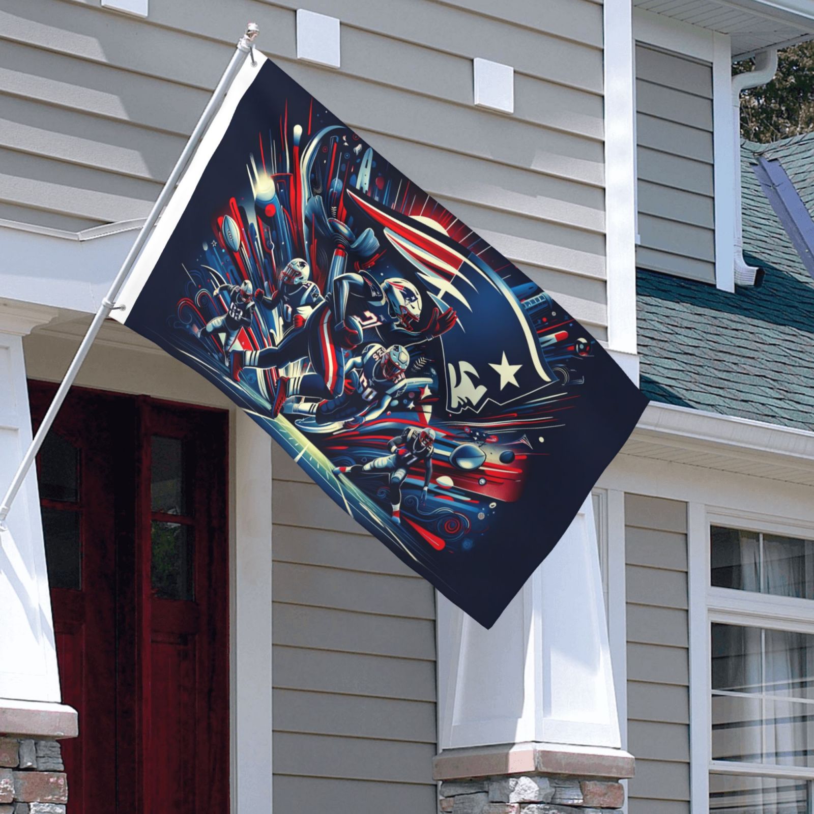 New_England City Football team flag double-sided 3x5ft flags patio ...