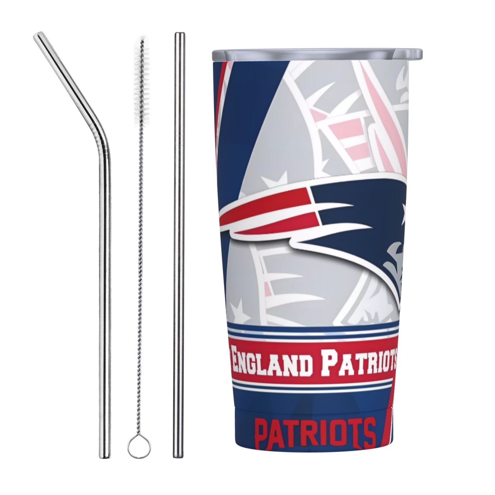 New_England Football Team 20 oz Stainless Steel Thermos with Lid and ...