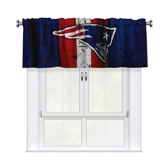 New England Football Team Blackout Valance Curtains 54x18in, Football ...