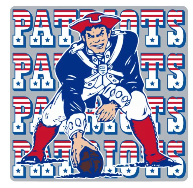 New England Football Team Pat The Patriot Sticker Version 2 Baseball ...