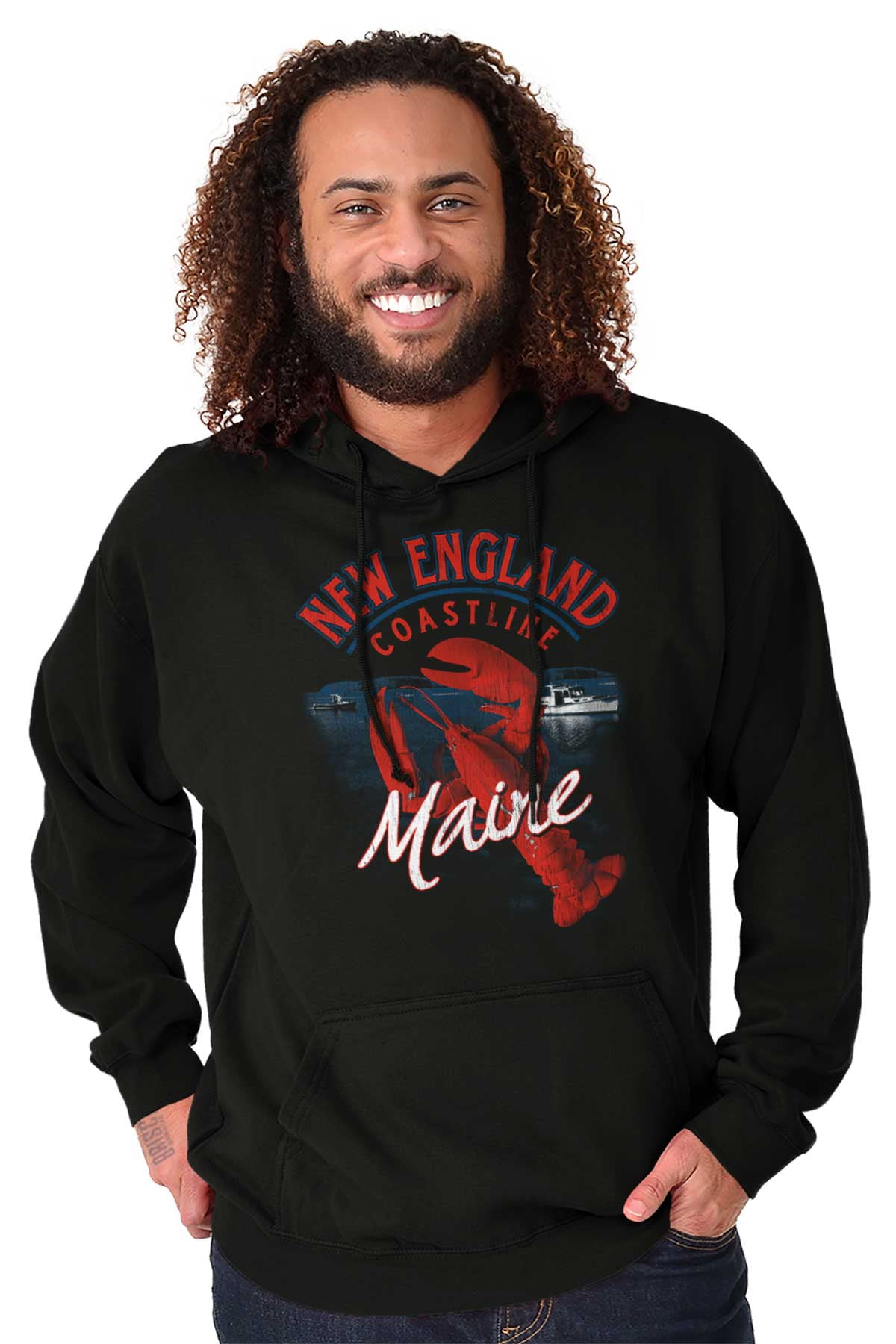 New England Maine Lobster Seafood Unisex Plus Size Hoodie Brisco Brands ...