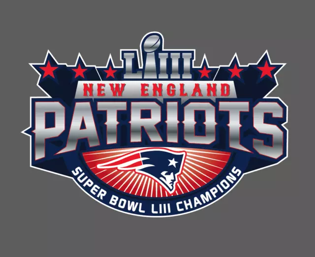New England New England Football Team Sticker Decal 2019 Super Bowl ...