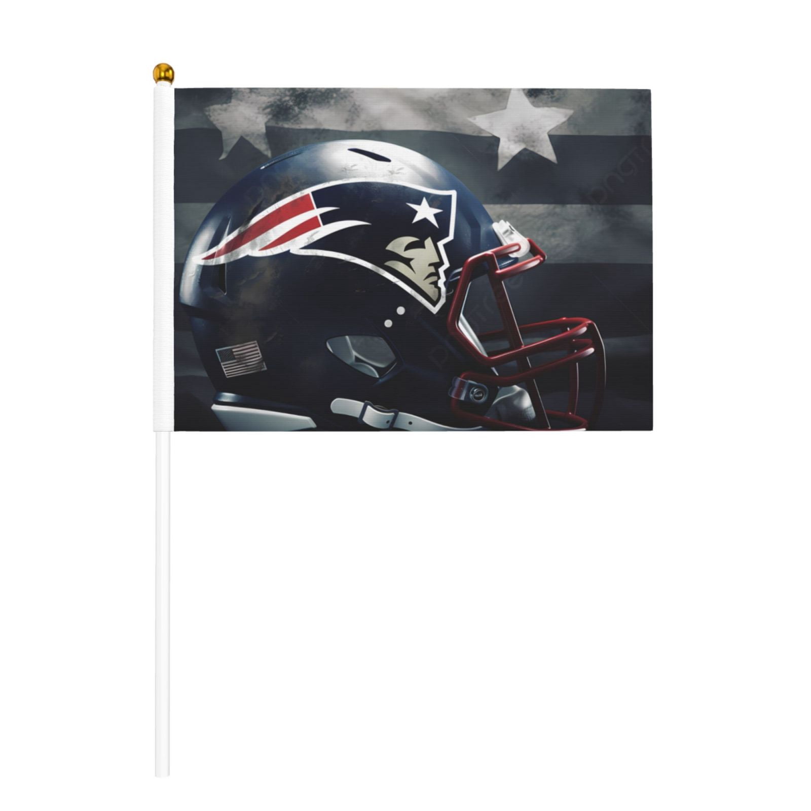 Patriots football team Team support double_sided hand_waved flag 5.5x8 ...