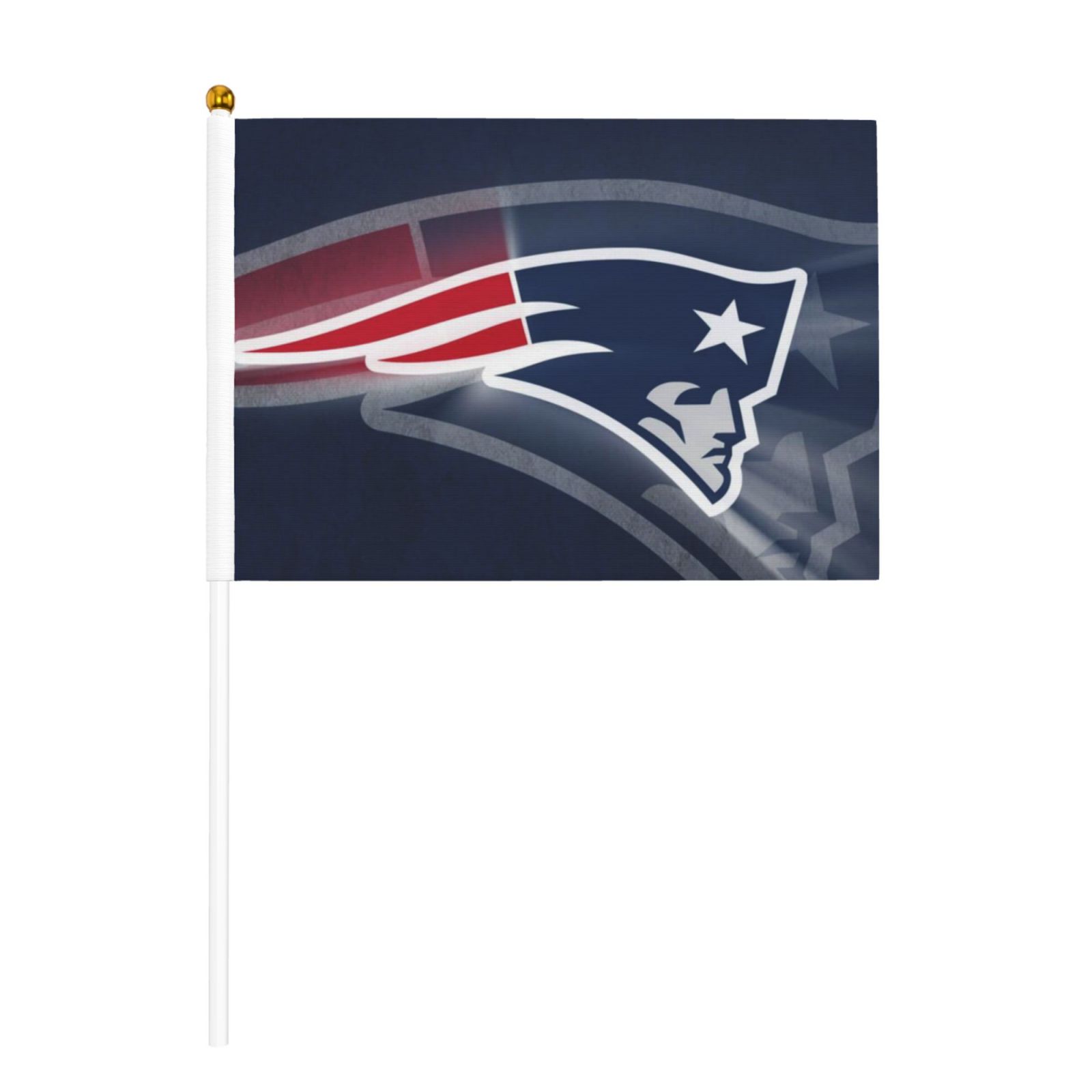 Patriots football team Team support double_sided hand_waved flag 5.5x8 ...