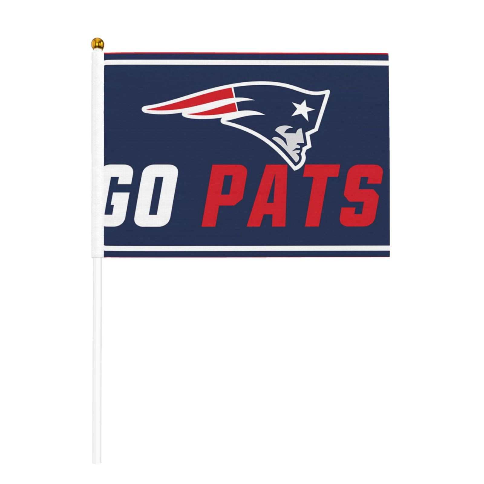 Patriots football team Team support double_sided hand_waved flag 5.5x8 ...