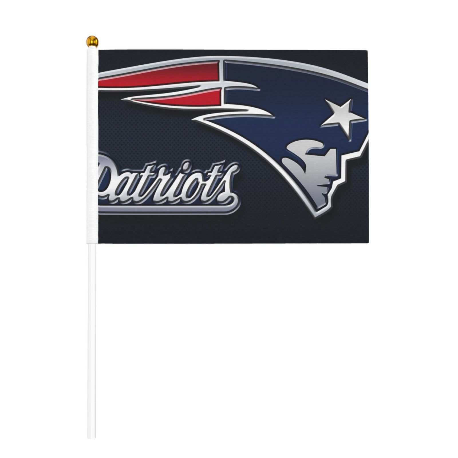 Patriots football team Team support double_sided hand_waved flag 5.5x8 ...