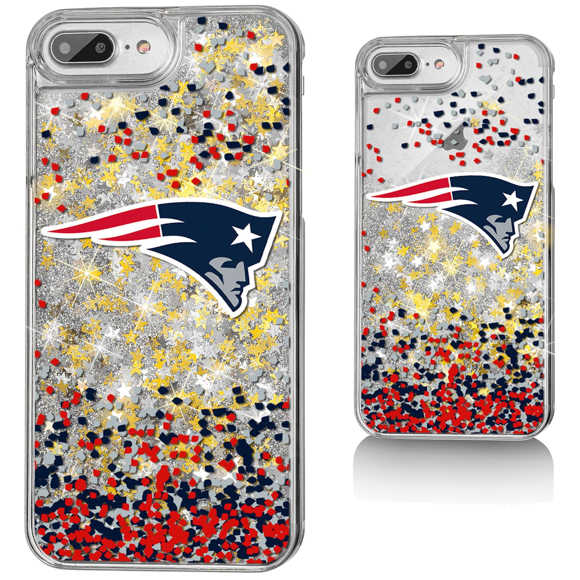 New England Patriots iPhone Glitter Case with Confetti Design - Walmart.com