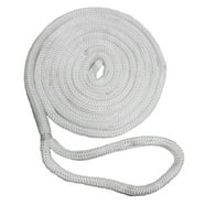 Sand Shark 15ft Boat Rope, 1/2in Dock Lines, Double-Braided Nylon ...