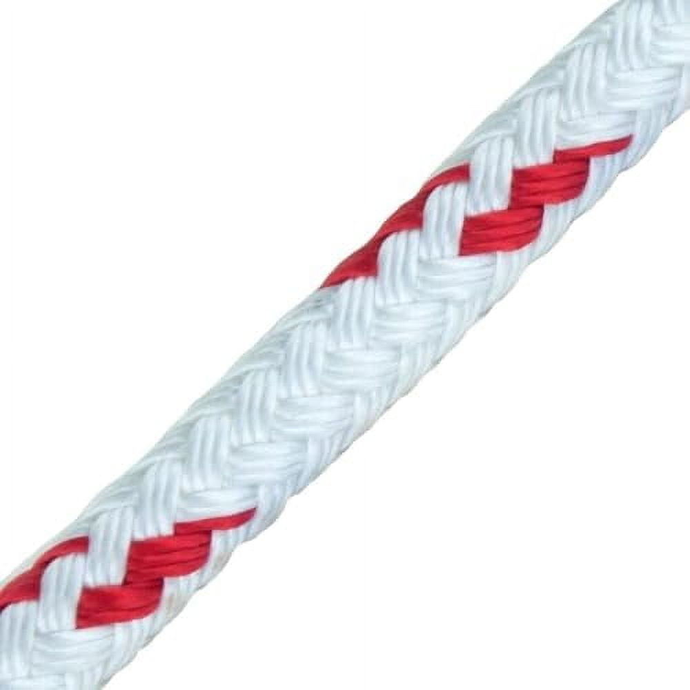 New England Ropes 1/4in (6mm) Sta-Set Red Fleck 60 Feet Long - Walmart.com