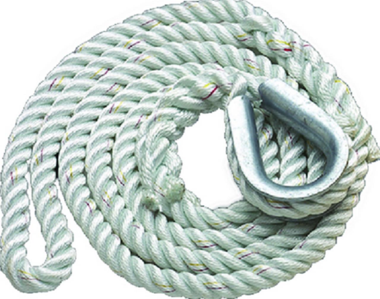 New England Ropes 629K02400012; 3-Strand Mooring Pendant 3/4 X 12 ...