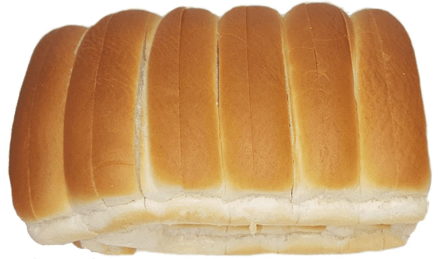 New England 6 inch Split-Top Hot Dog Bread Buns - 12 Rolls for BBQ ...
