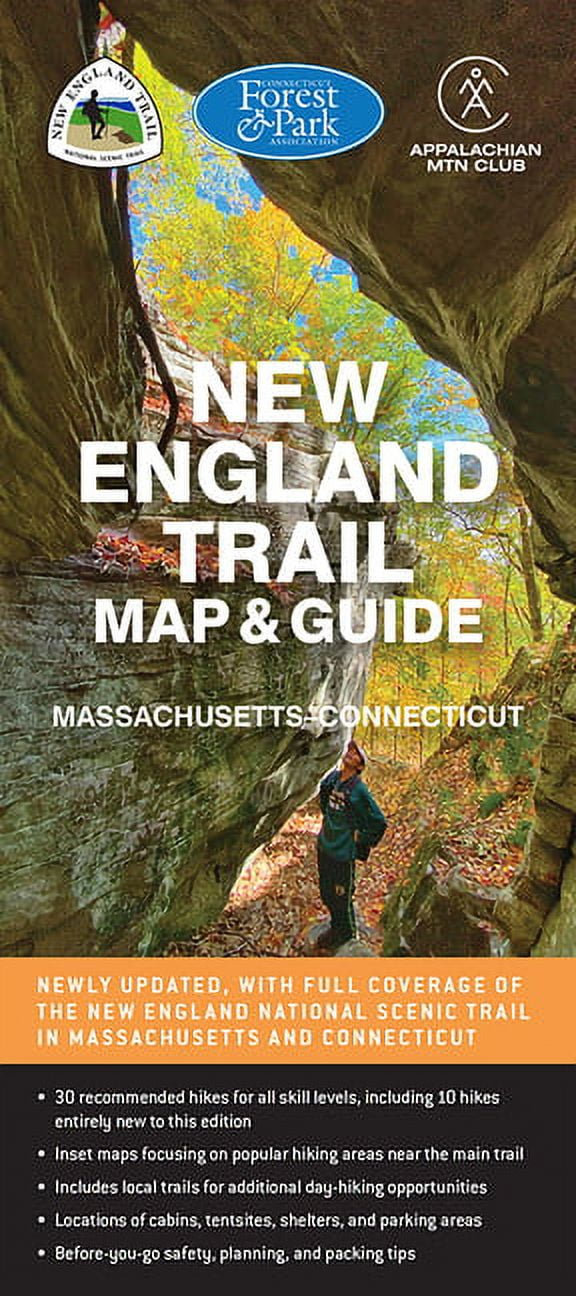 New England Trail Map & Guide (Edition 2) (Sheet map, folded) - Walmart.com