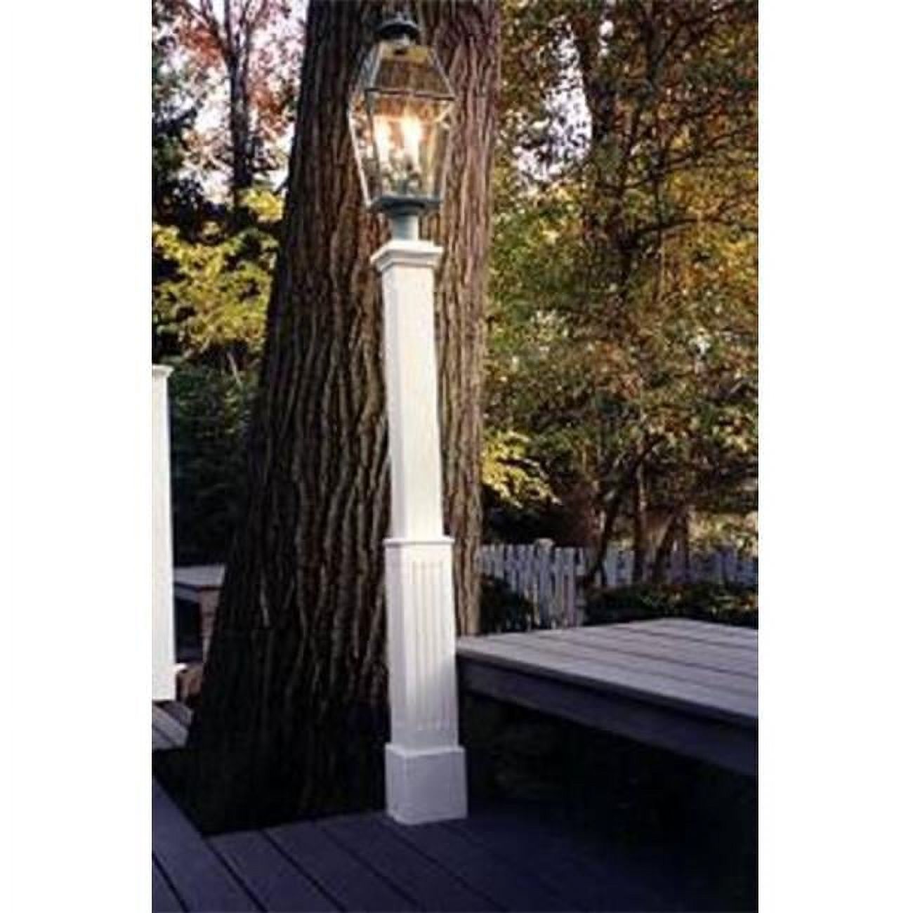 New England Woodworks FTLP Finial Top Lantern Post w. Fluted Base ...