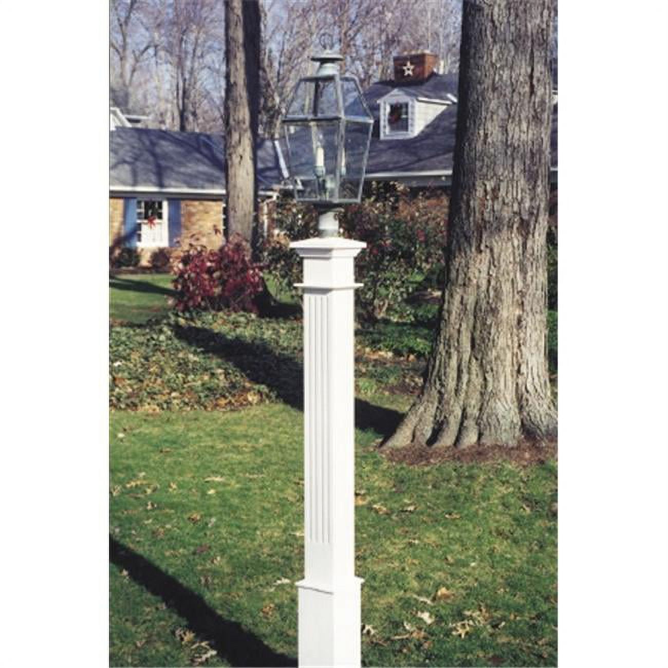 New England Woodworks Cedar 6x6x8' Fluted Lantern Post, High Quality ...
